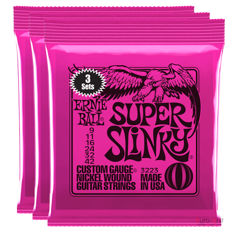 Ernie Ball Super Slinky 3223 3-pack Žice za električnu gitaru
