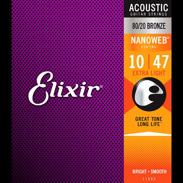 Elixir 11002 Nanoweb Žice za akustičnu gitaru 010-047