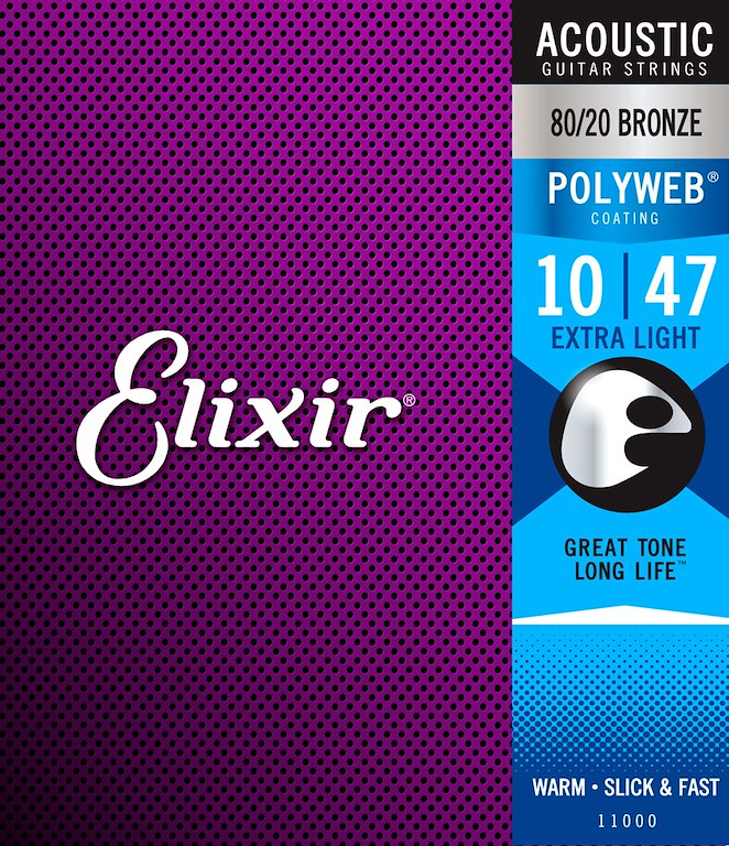 Elixir 11000 Polyweb Žice za akustičnu gitaru 010-047