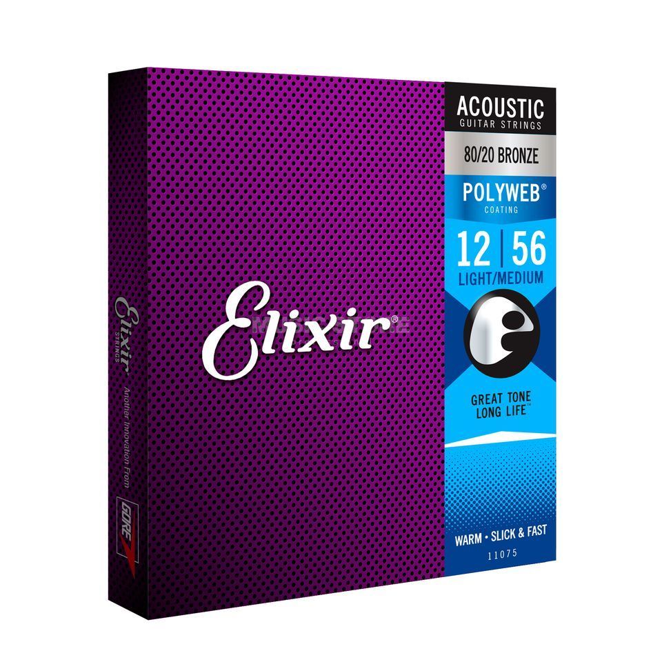 Elixir 11075 Polyweb Žice za akustičnu gitaru 012-056