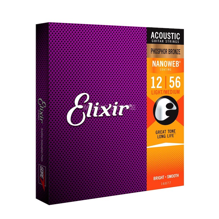 Elixir 16077 Nanoweb 012-056 Žice za akustičnu gitaru