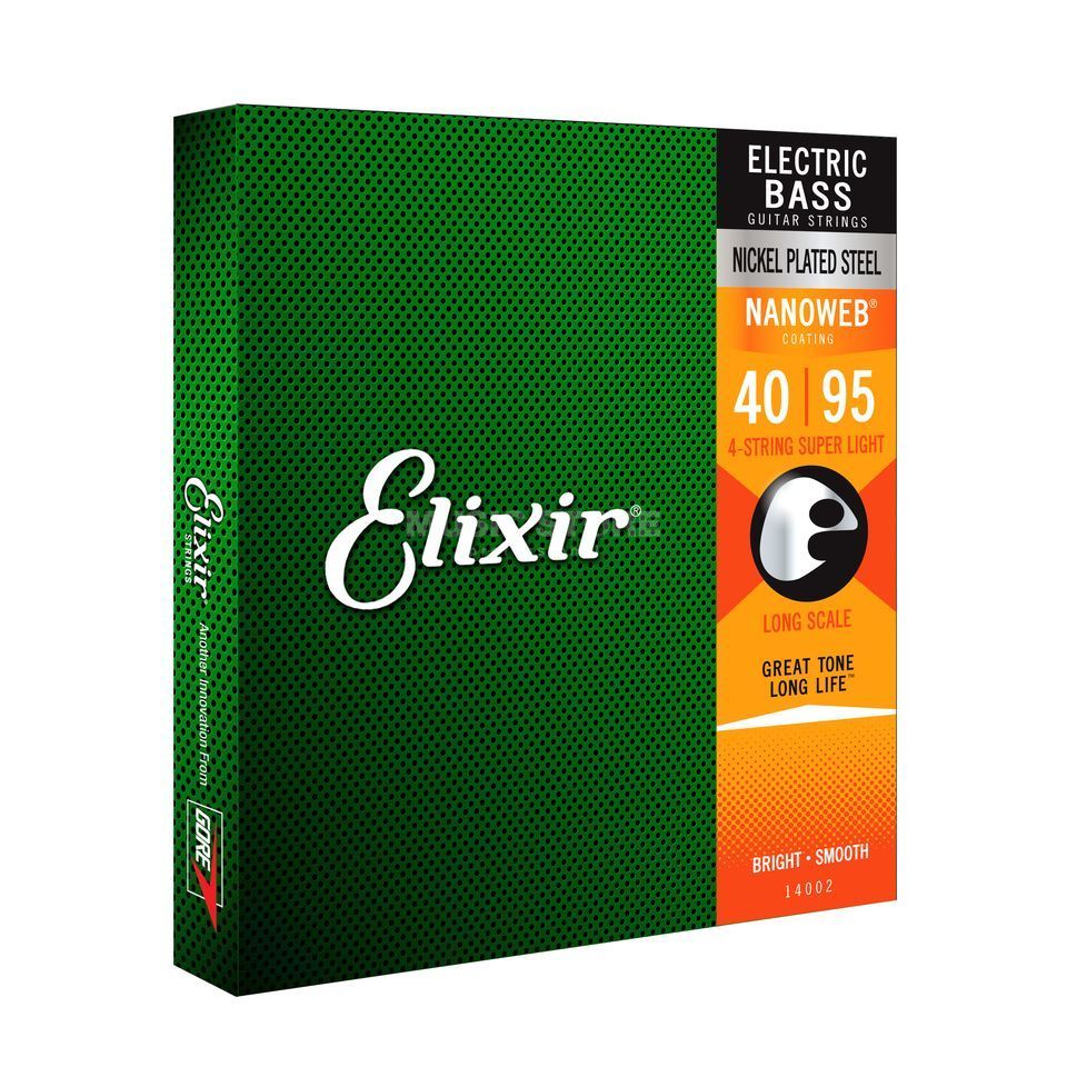 Elixir 14002 Nanoweb Super Light Electric Bass Strings Standard