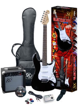 Električna gitara SX set EG1K/BK Strat deal