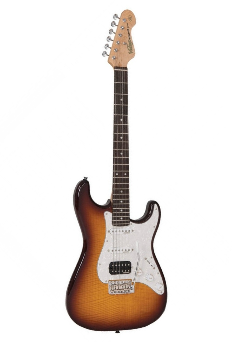 Vintage V6 HFTB Custom Spec Vibrato električna gitara