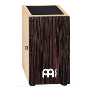 MEINL CAJ1EB-M F Modern snare Cajon,Frontplate: Ebony, 11 3/4" W X 19 3/4" H X 12" D