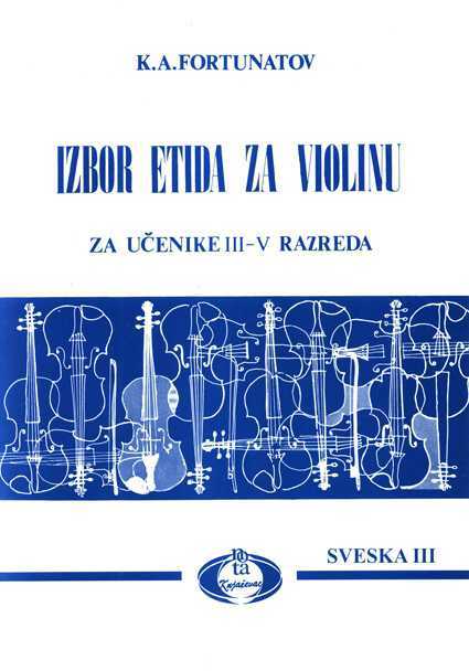 Izbor etida za violinu III - V K.A.Fortunatov