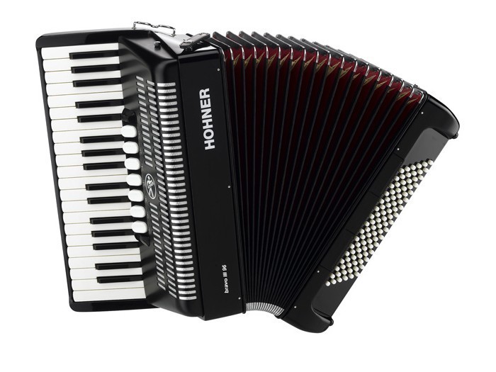 Hohner Bravo III 96 Black harmonika