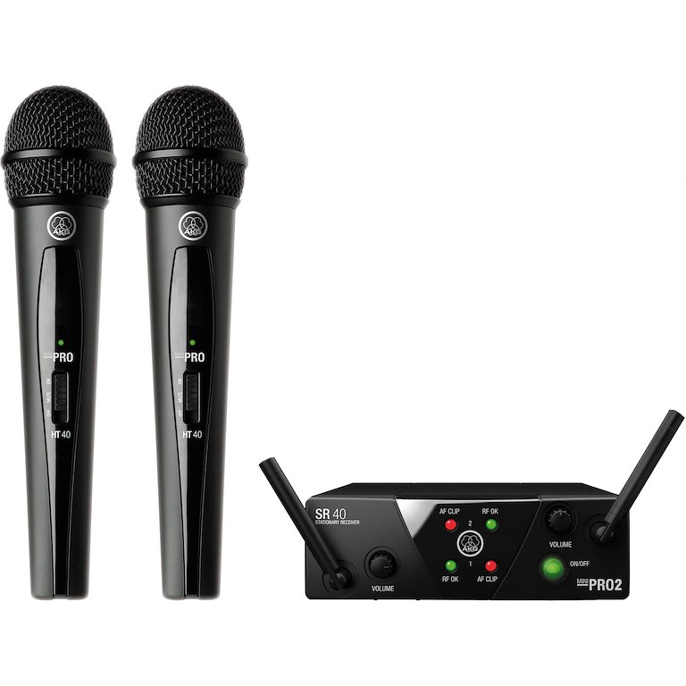 AKG Bežični Mikrofon - WMS40 Mini dual vocal set
