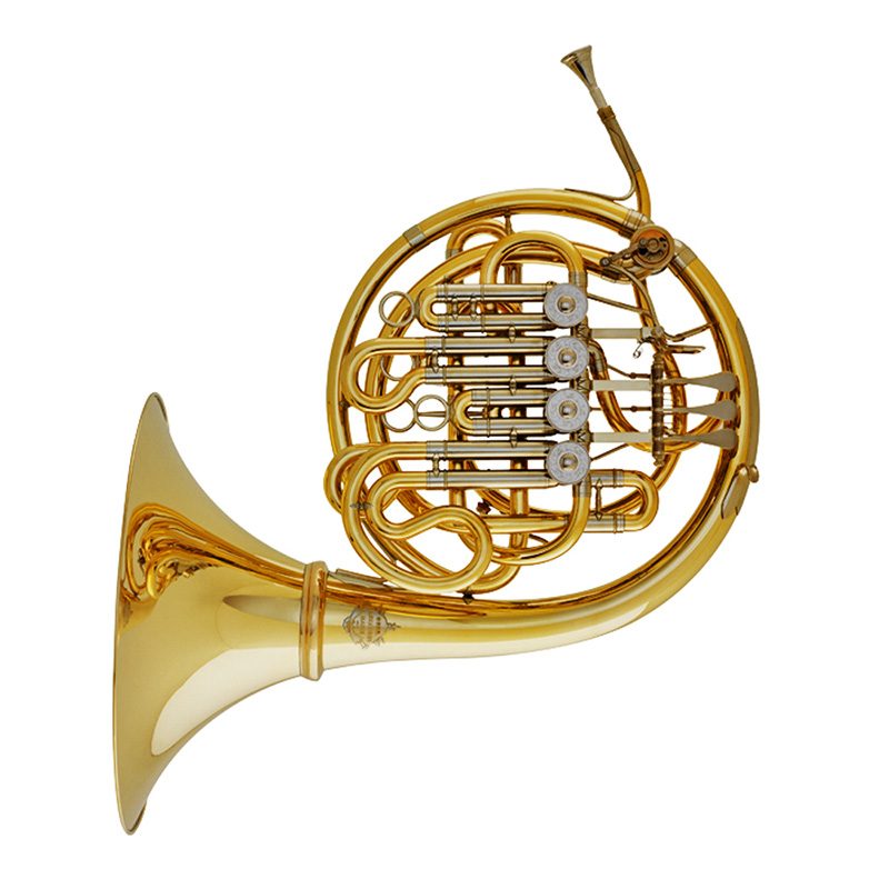 Alexander Model 107X Bb High F Descant Horn gold brass