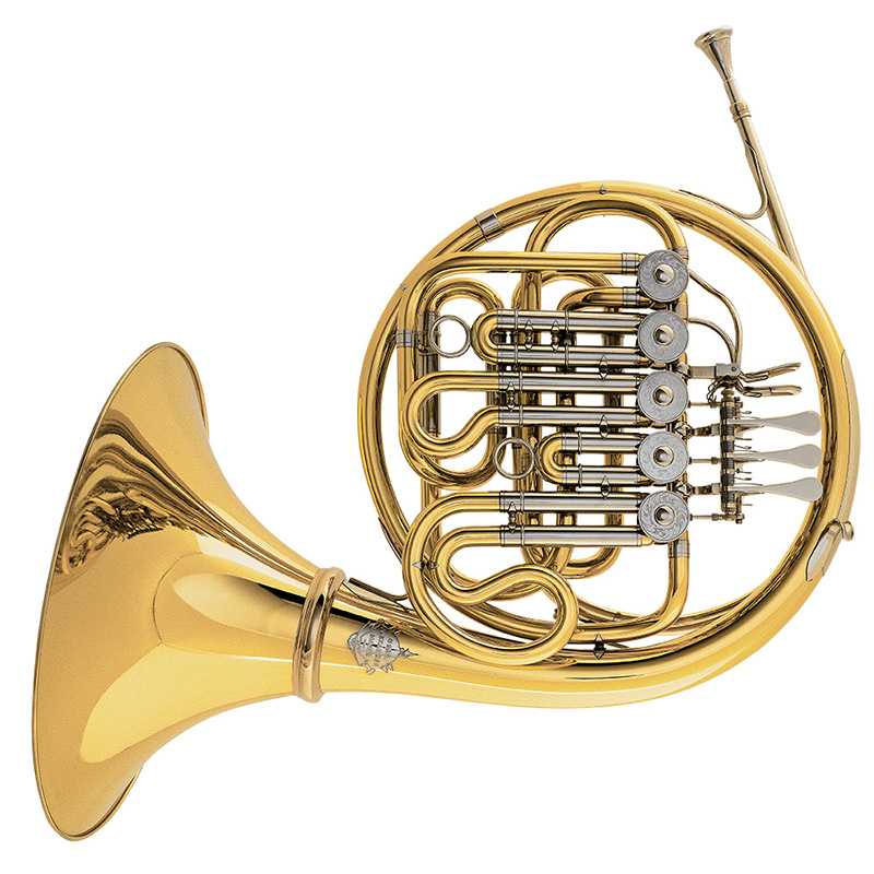 Alexander Model 97 single bb-horn gold brass