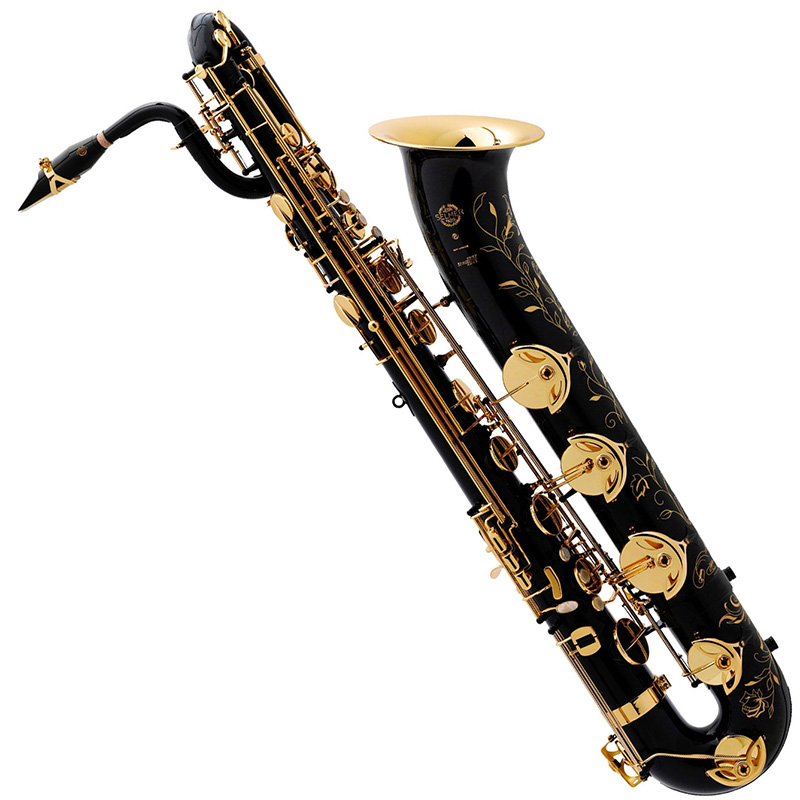 Selmer Super Action 80 Series II E-flat Baritone to low A Saxophone Black Lacquer Engraved / Gold Lacquered Keys