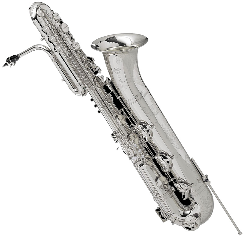 Selmer Super Action 80 Series II B-flat Bass Saxophone Silver Plated Engraved