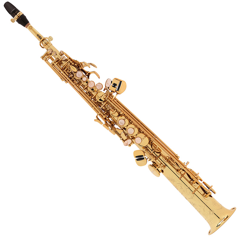 Selmer Series III B-flat Soprano Saxophone Gold Plated Engraved