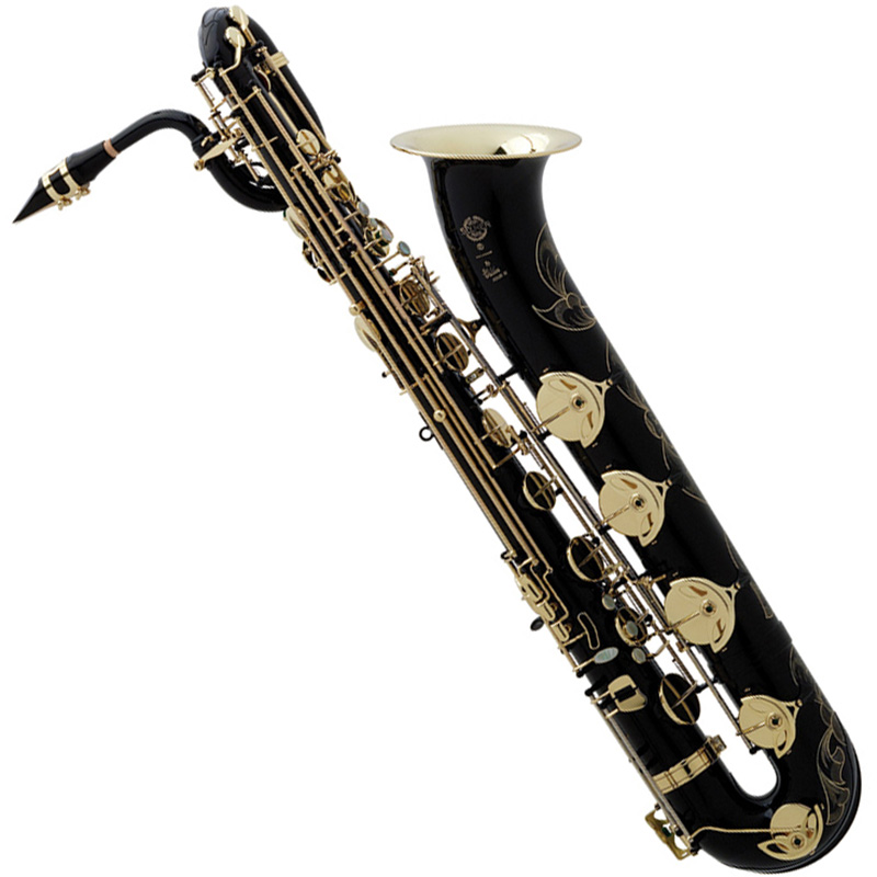 Selmer Series III E-flat Baritone to low A Saxophone Black Lacquer Engraved / Gold Lacquered Keys