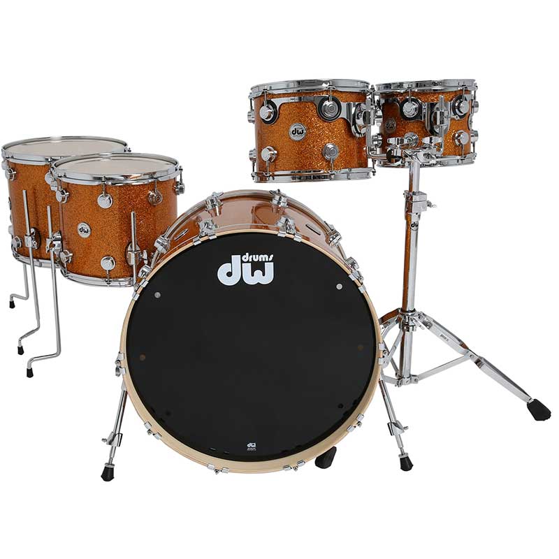 DW Collector’s Series Finish Ply Burnt Orange Glass SSC petodelni komplet bubnjeva