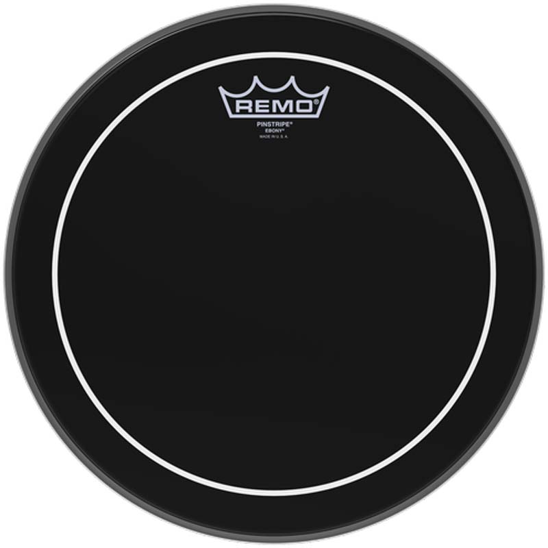 Remo 12″ Pinstripe Ebony