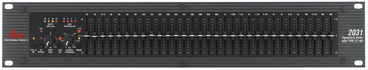 DBX 2031 Single 31 Band Graphic Equalizer