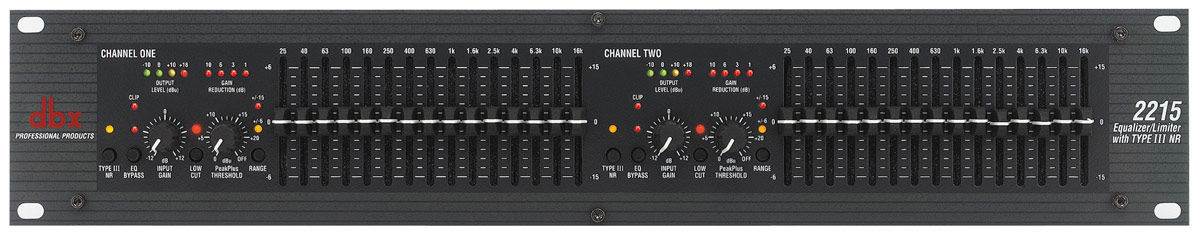 DBX 2215 Dual 15 Band Graphic Equalizer