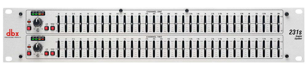 DBX 231s Dual 31 Band Graphic Equalizer