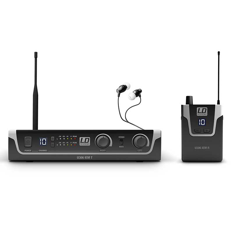 LD Systems U306 IEM HP In-Ear Monitoring System with Earphones