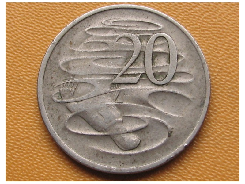 Australija - 20 Cents 1970 - Kljunar *