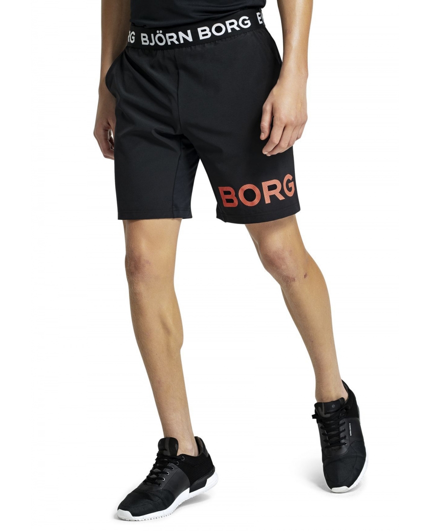 BJÖRN BORG L.A AUGUST SHORTS BLACK ORANGE