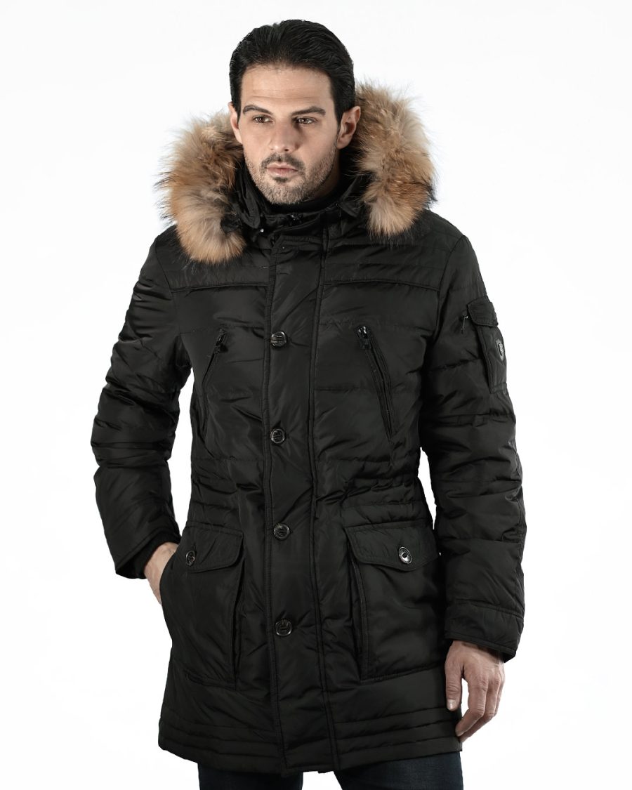 Muška zimska jakna – Sportska i Casual – Staff Alaska – Crna