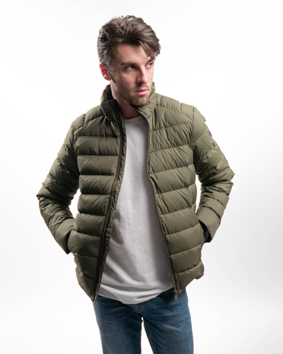 Muška prolećna jakna – Sportska i Casual – Invento Cloud – Maslinasto zelena