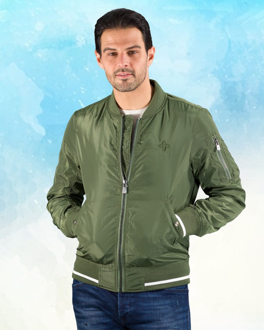 Muška prolećna jakna – Sportska i Casual – Invento Jet – Zelena