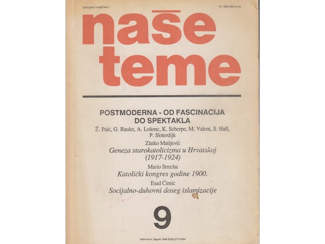 POSTMODERNA - OD FASCINACIJA DO SPEKTAKLA / Naše teme 9