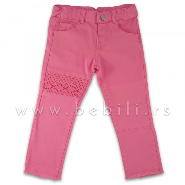 Pantalone za bebe roze Cikoby