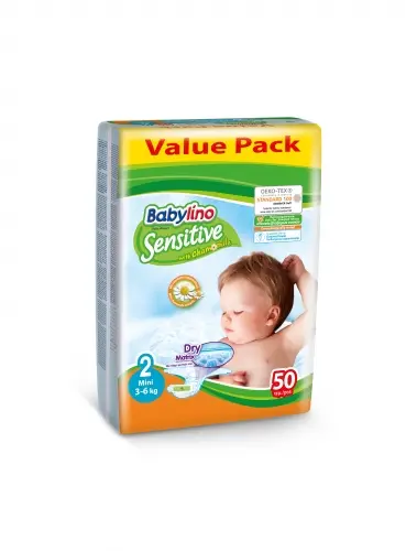 BABYLINO SENSITIVE PELENE MINI 3-6KG 50kom br.2 4/1