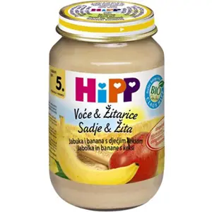 HIPP KAŠICA JABUKA+BANANANA+KEKS 190G HIPP