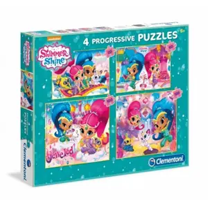 Clementoni Puzzle 4u1 pcs Shimmer and shine (07715)