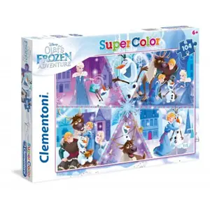 Clementoni Puzzle Super color 104 Olaf's frozen adventure (27094)