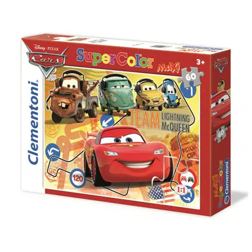 Clementoni puzzle za decu 60 delova - Maxi Cars (26739)