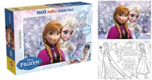 Lisciani slagalica maxi frozen sisters 2u1 slozi i oboji (31667)