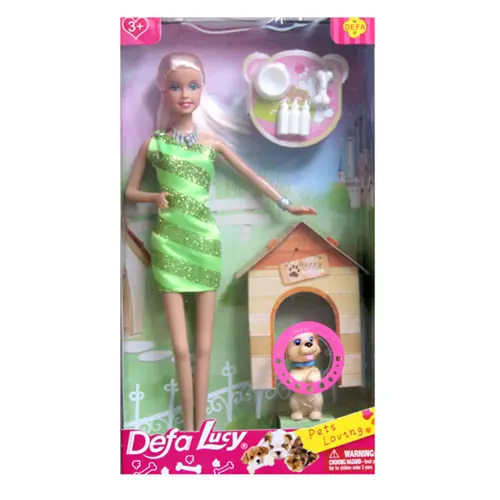 Defa lutka za devojčice - set sa kucom (82323)