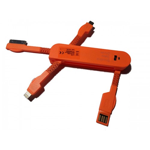 USB punjač univerzalni za mobilne narandžasti