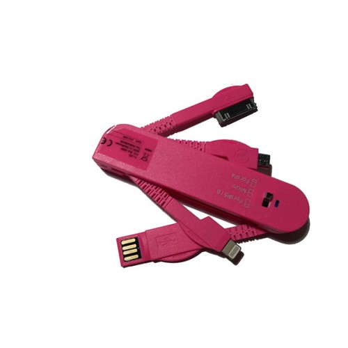 USB punjač univerzalni za mobilne pink