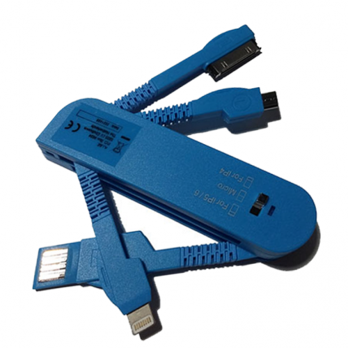 USB punjač univerzalni za mobilne plavi