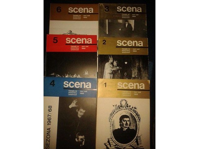 SCENA-časopis za pozorišnu umetnost 1-6 br 1968