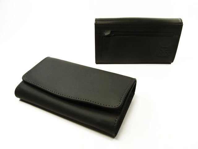 Ženski kožni novčanik crni klasik m7