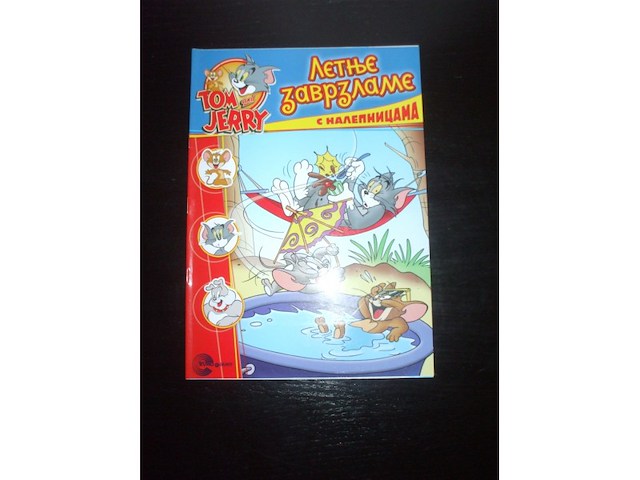 Letnje zavrzlame sa nalepnicama-Tom&;Jerry, nova