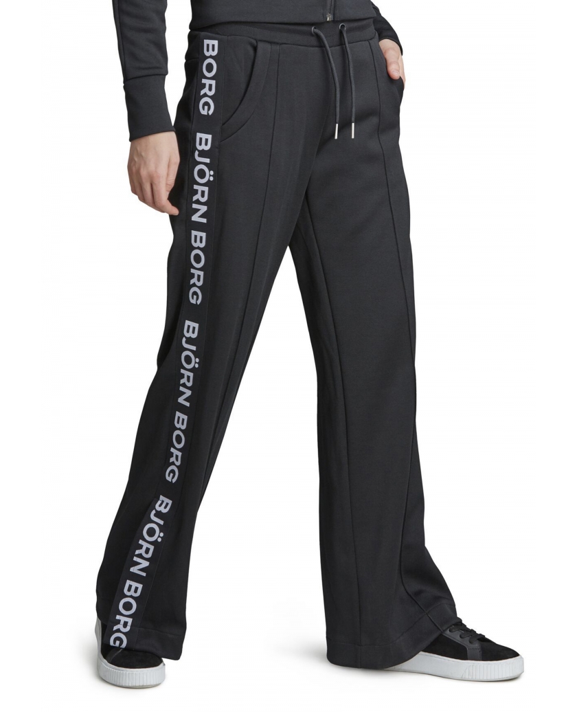 BORG WIDE TRACK PANTS BLACK BEAUTY