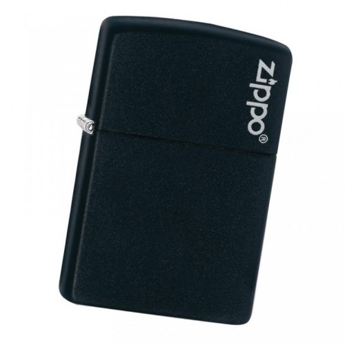 Upaljač Zippo Black Matte with Zippo Logo