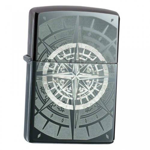 Upaljač Zippo Black Ice Compass