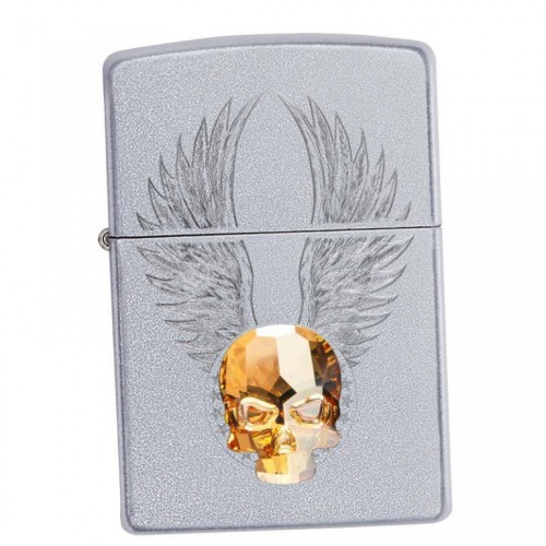 Upaljač Zippo Gold Skull Design