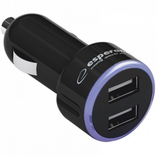 Univerzalni USB auto punjač ESPERANZA EZ107 2x1A