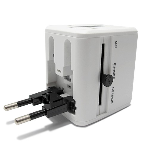 Univerzalni travel adapter EU-USA-UK-AUS 2USB